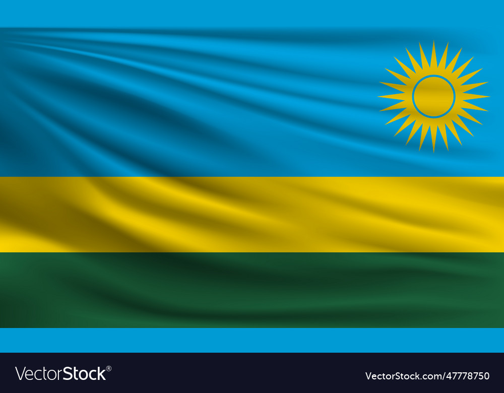 Flag of rwanda Royalty Free Vector Image - VectorStock