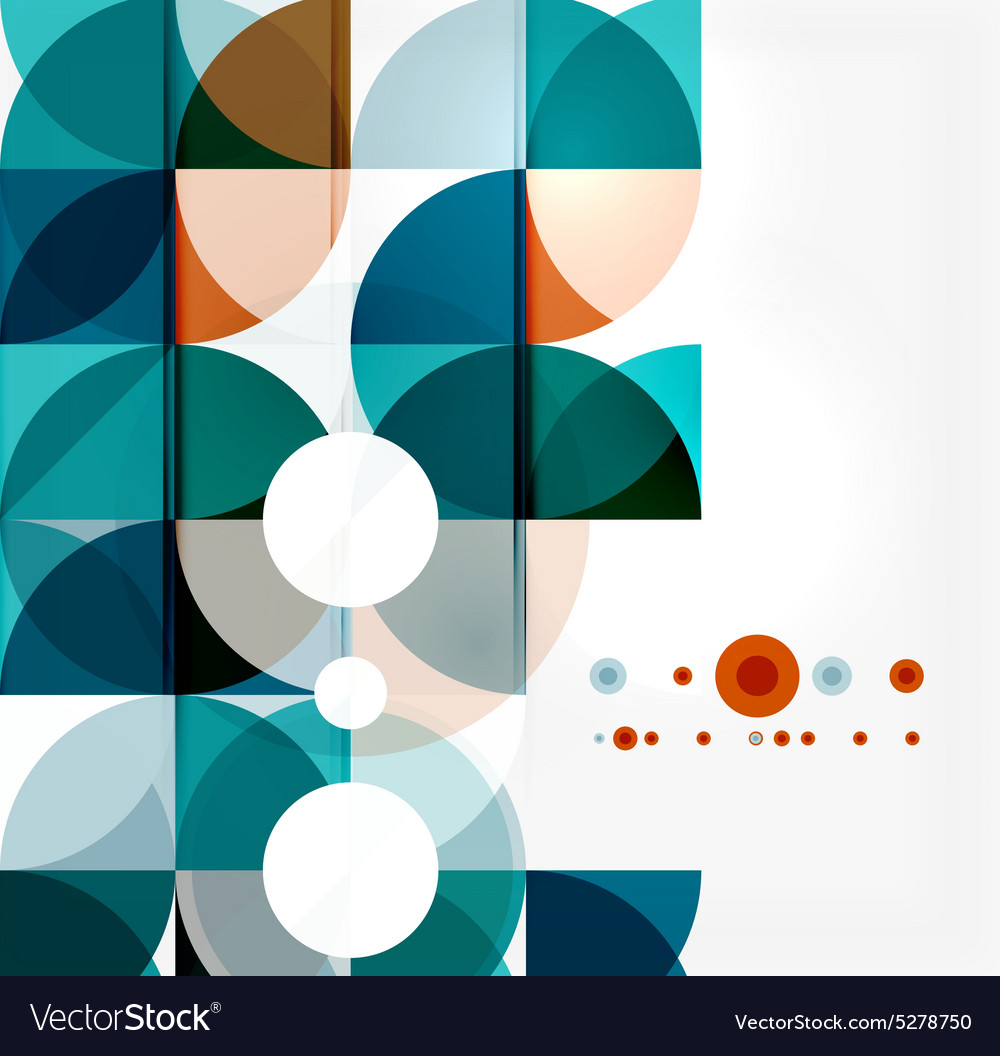 Semicircle triangle pattern Royalty Free Vector Image