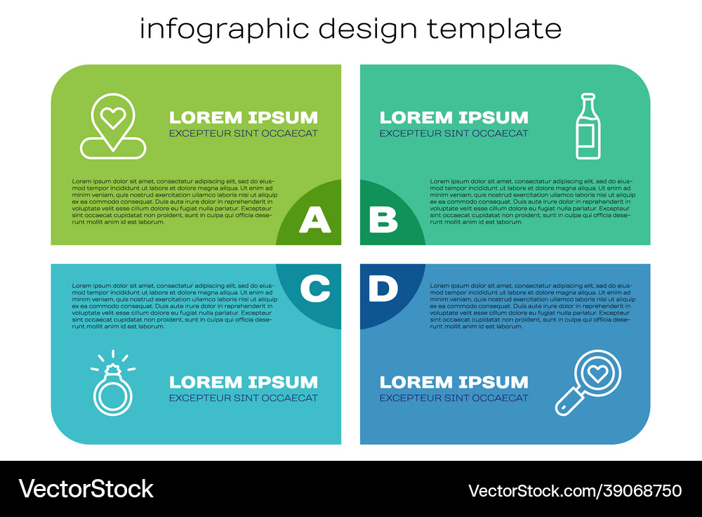 Set line diamond engagement ring location Vector Image