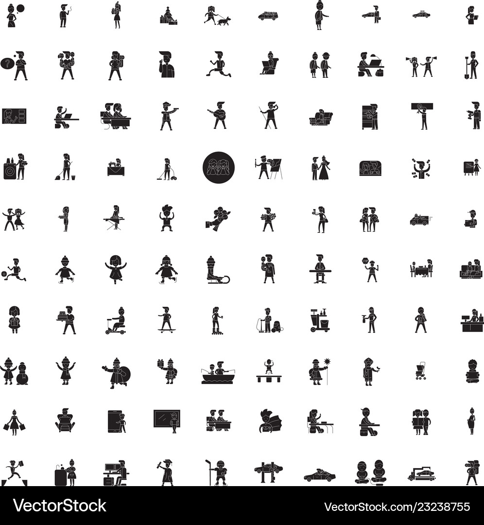 Child and smartphone black concept icon Royalty Free Vector