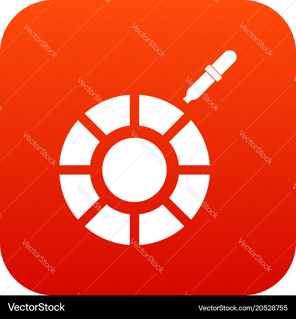 Color picker icon digital red Royalty Free Vector Image