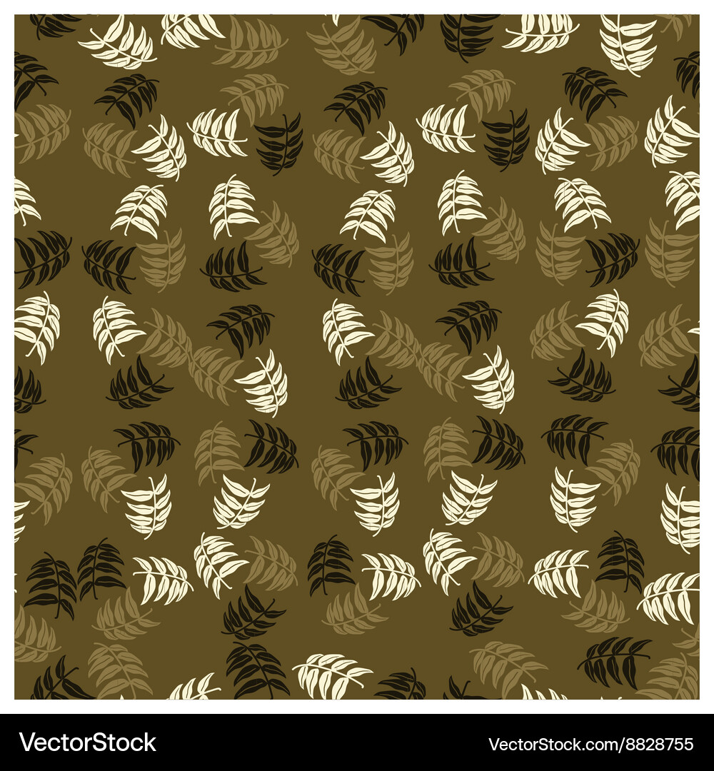 Leavesfruits and flowers seamless pattern Vector Image