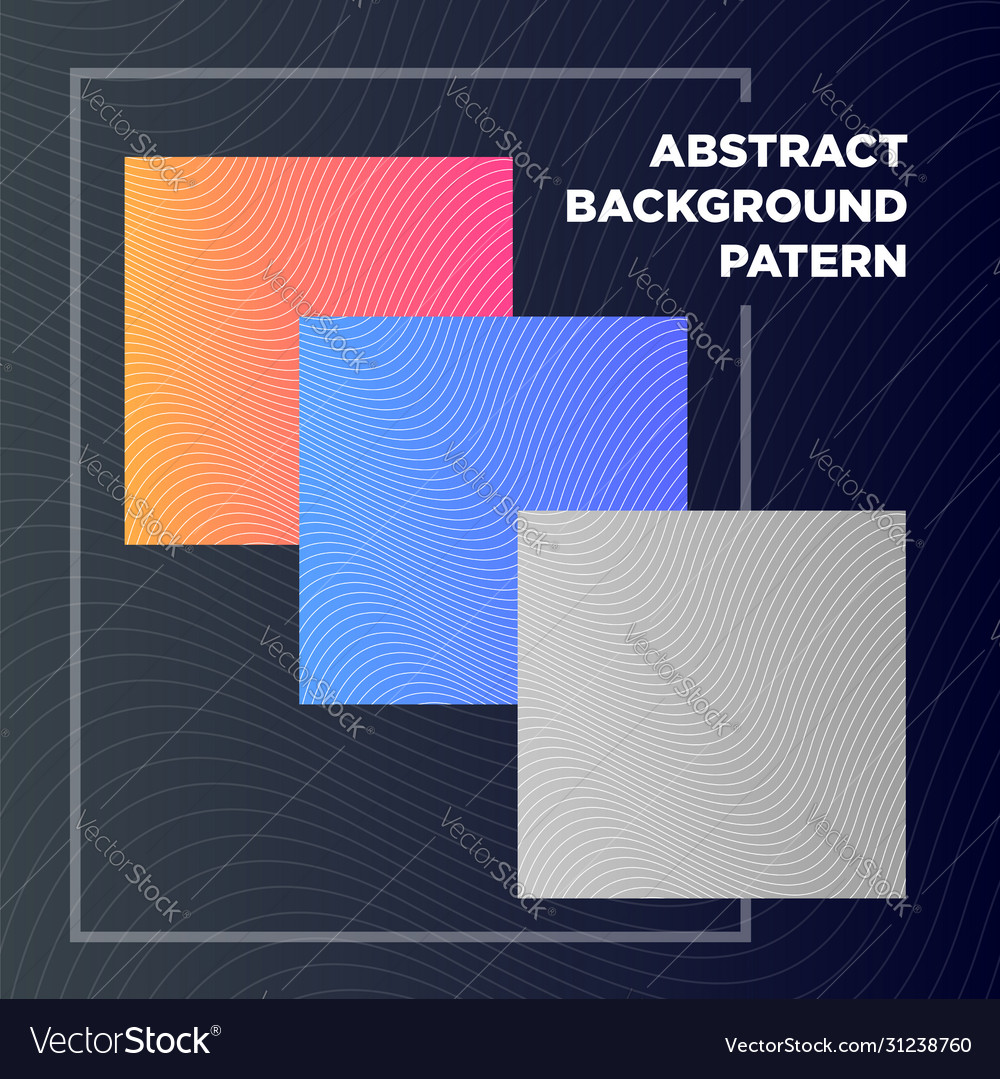 Abstract background patterns design Royalty Free Vector