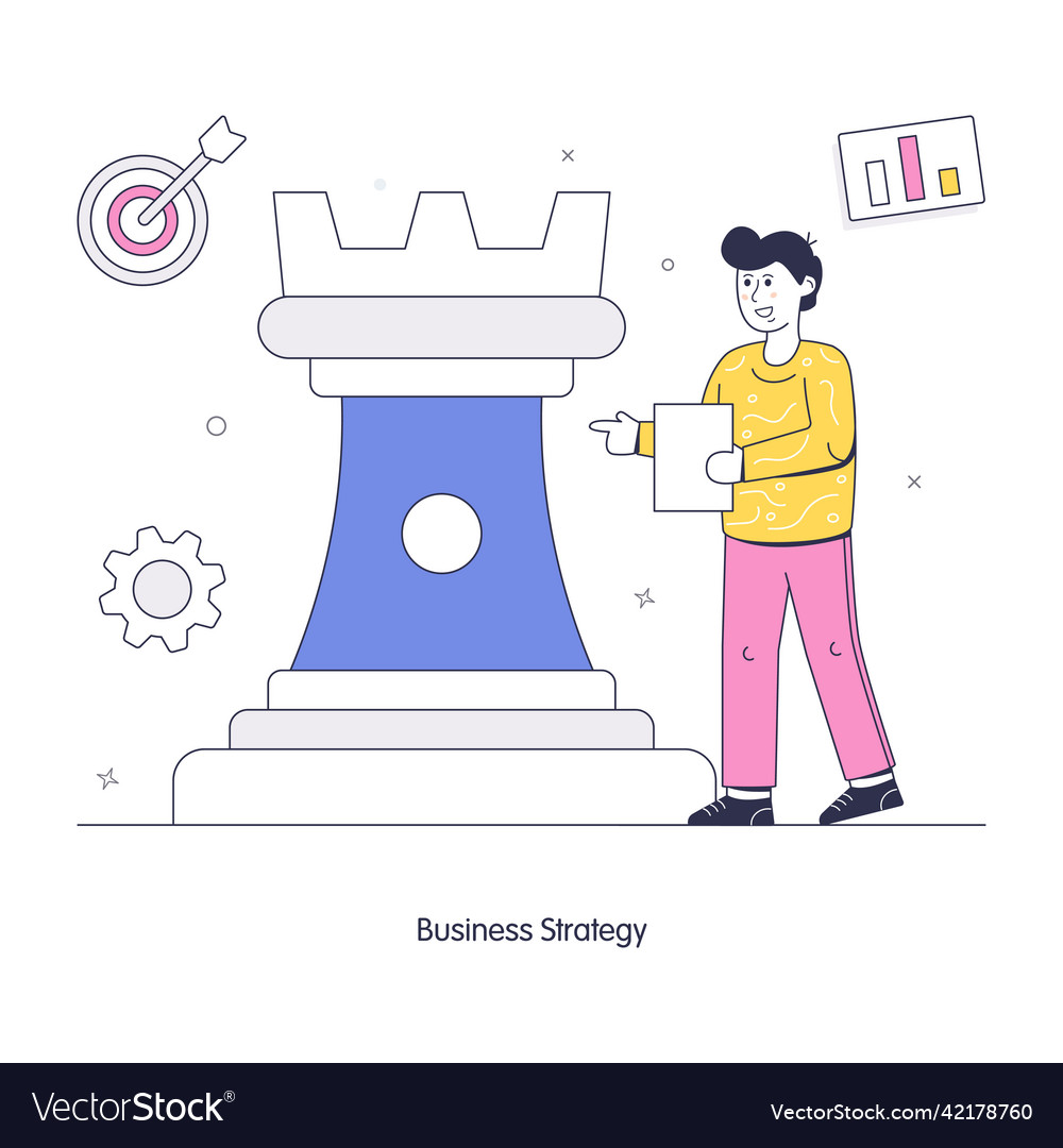 Business strategy Royalty Free Vector Image - VectorStock