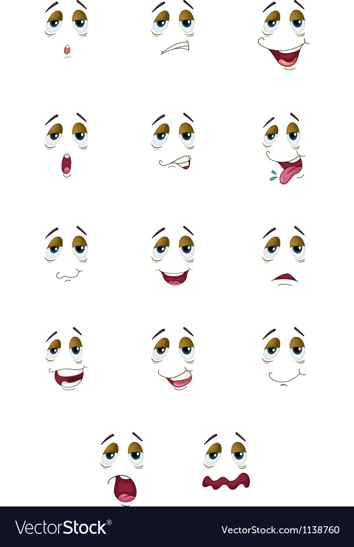 Faces Royalty Free Vector Image - VectorStock
