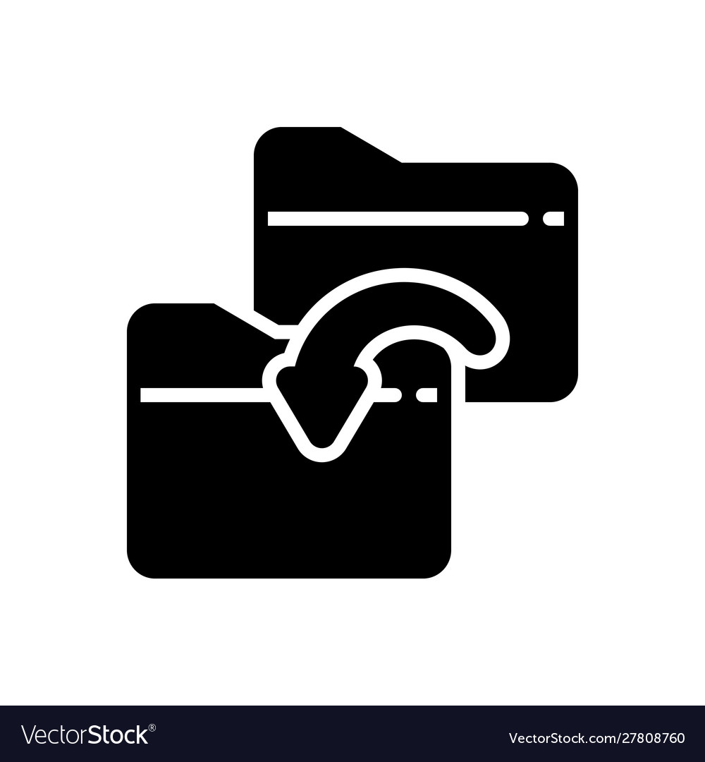 Folder sharing Royalty Free Vector Image - VectorStock