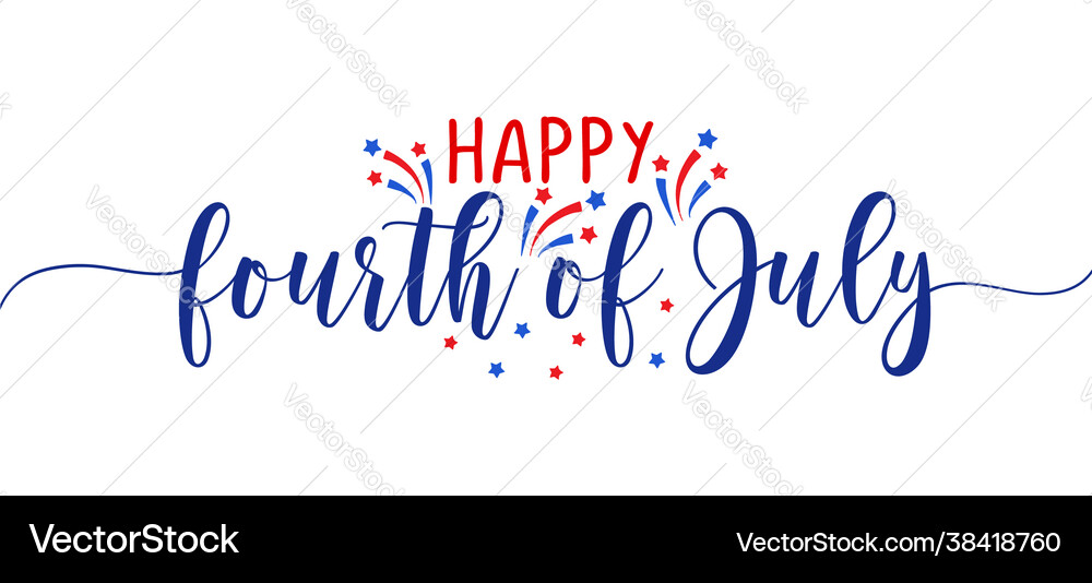 Happy 4th july - independence day 4t Royalty Free Vector