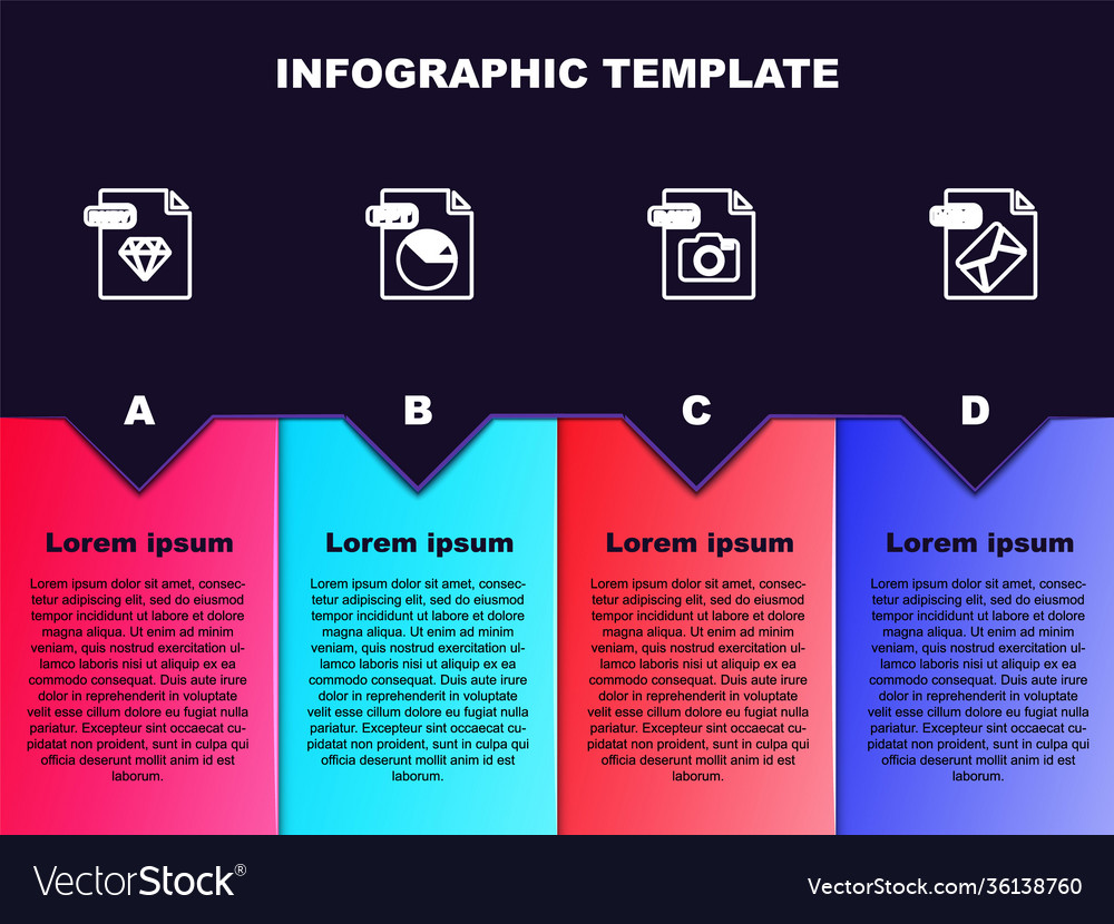 Set line ruby file document ppt raw and msg Vector Image Set line ruby file document ppt raw and msg Vector Image
