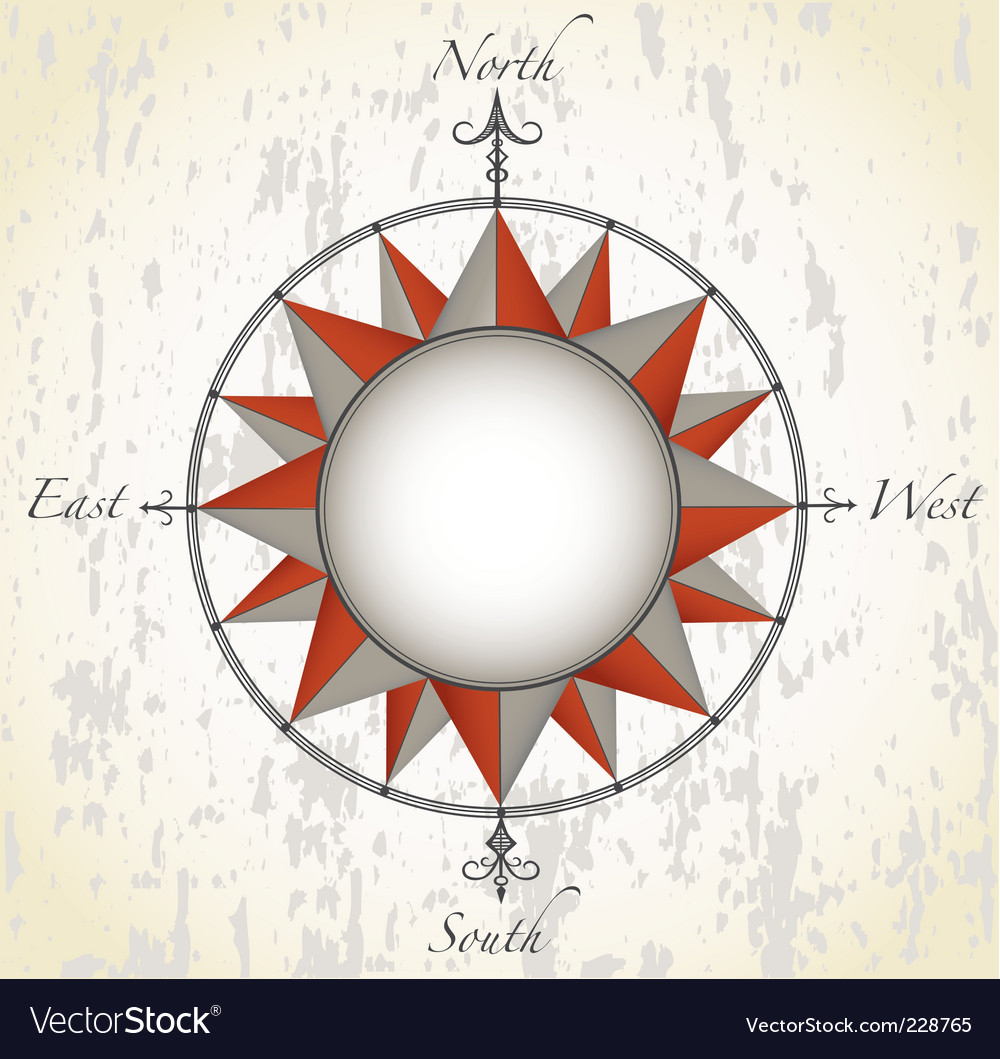 Compass rose Royalty Free Vector Image - VectorStock