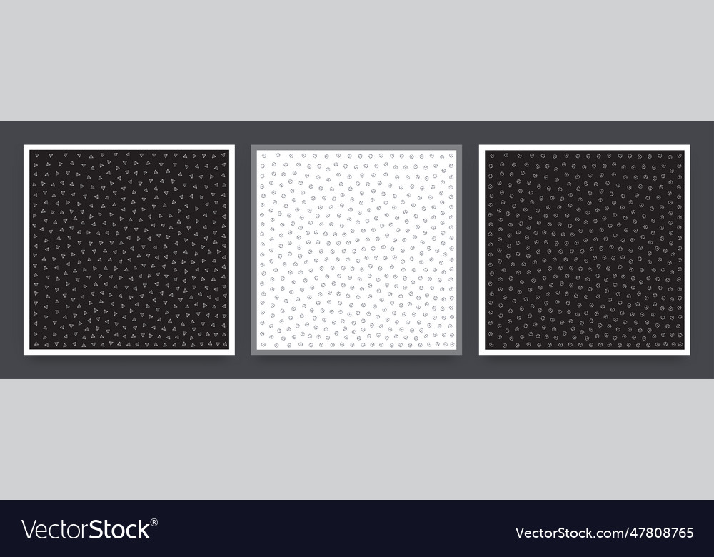 Set of seamless abstract minimal patterns Vector Image