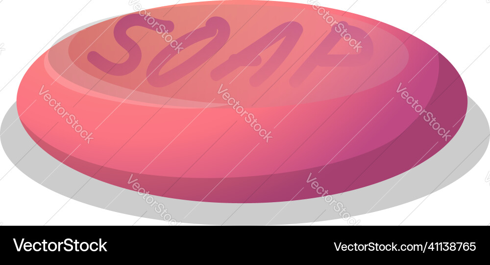 Soap icon cartoon water bath Royalty Free Vector Image