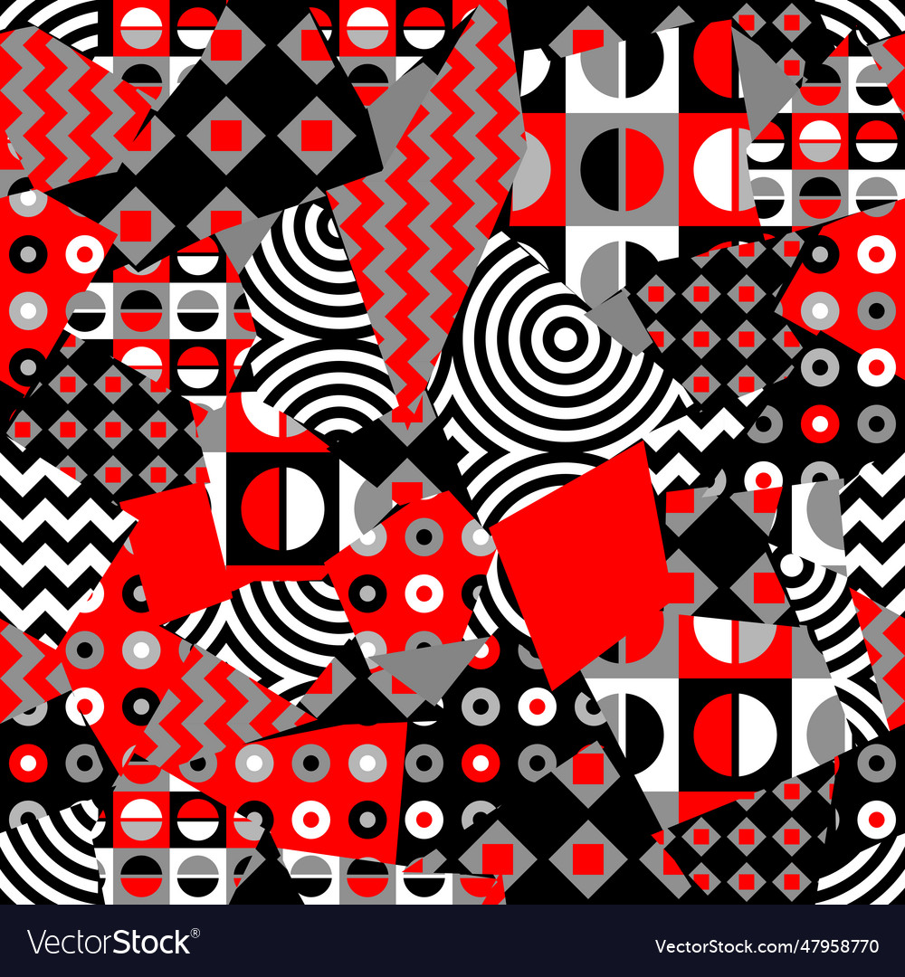 Abstract seamless pattern geometric circles Vector Image