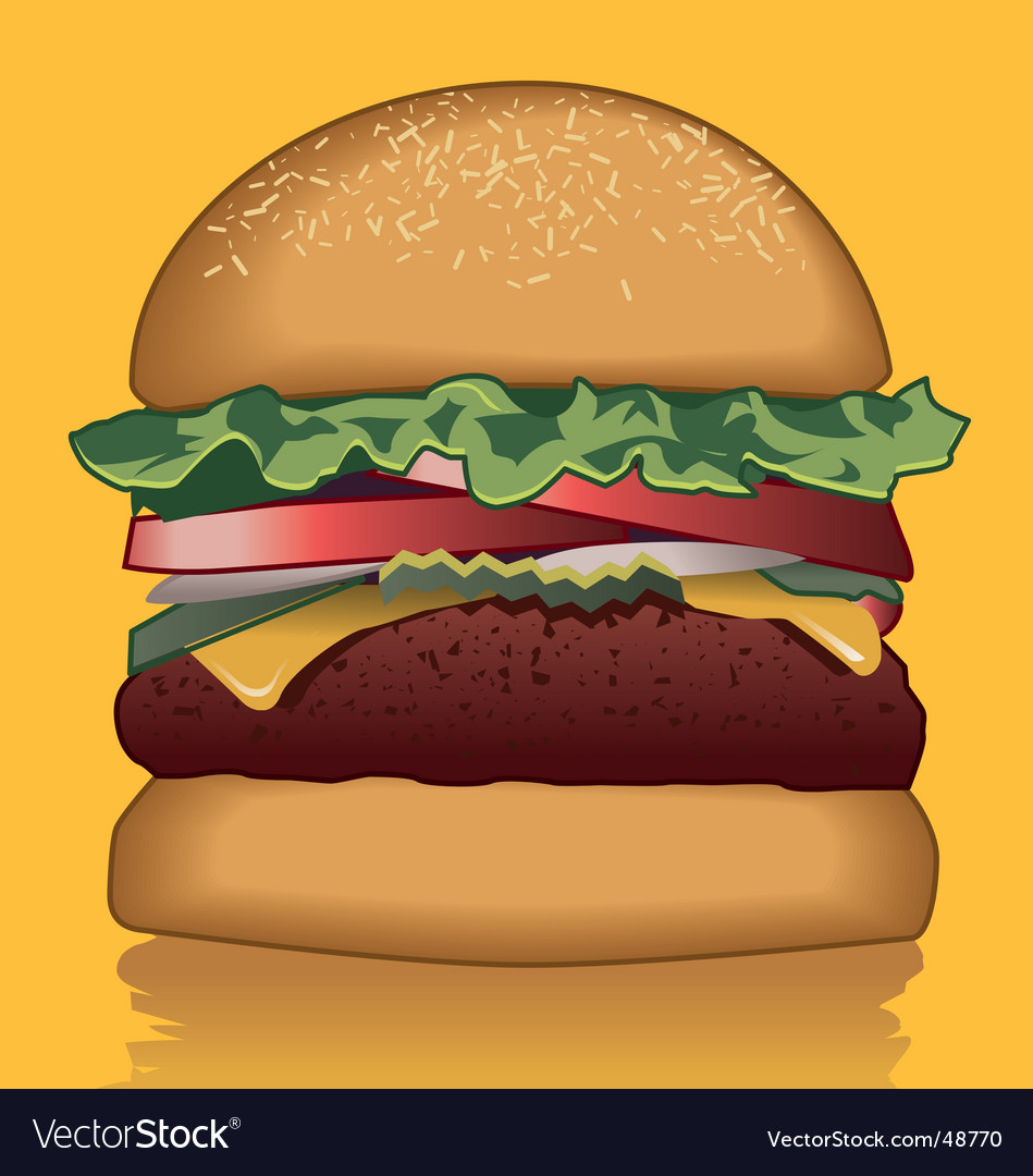 Burger Royalty Free Vector Image - VectorStock