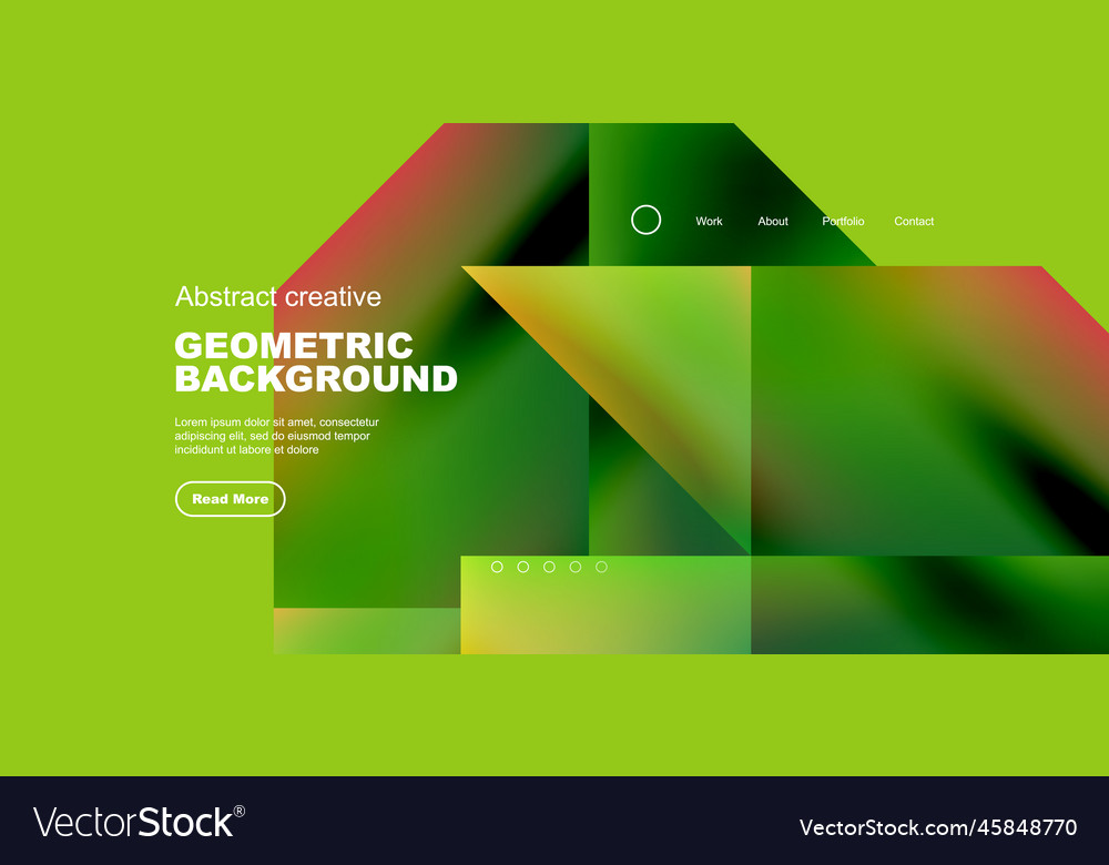 Fluid gradient geometric triangles abstract Vector Image