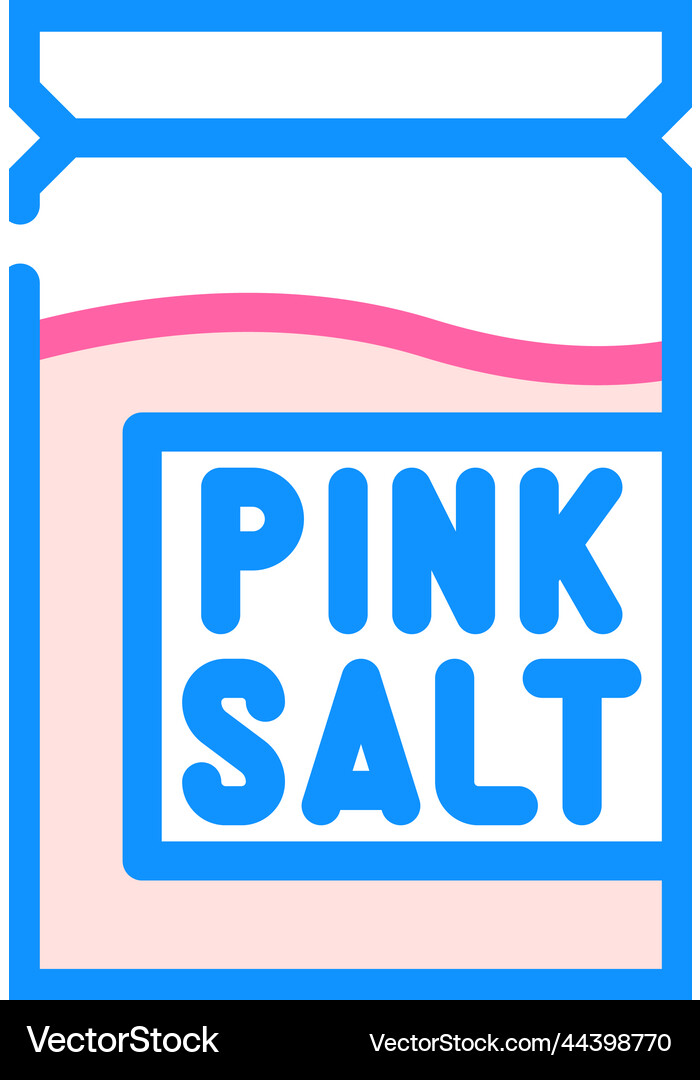 Himalayan pink salt color icon Royalty Free Vector Image