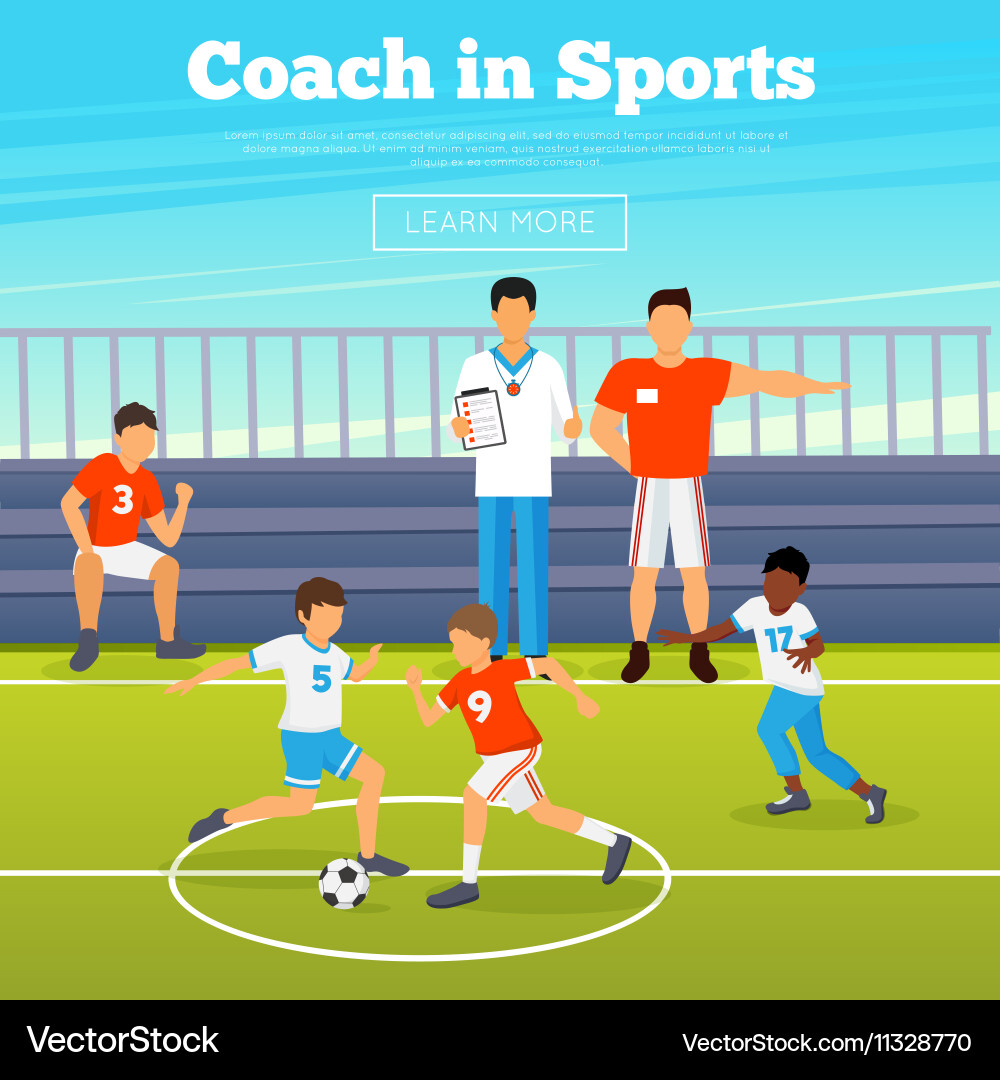 Kids sport poster Royalty Free Vector Image - VectorStock
