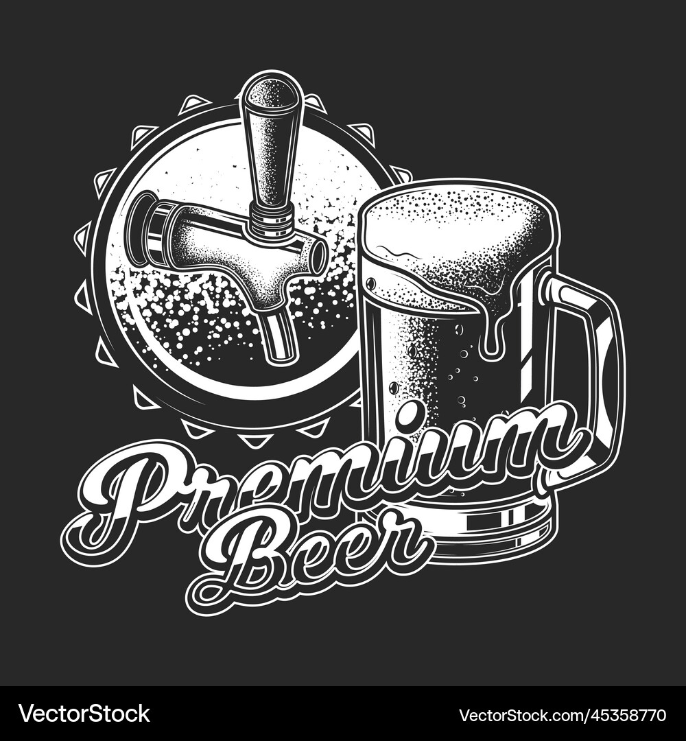 Monochrome in vintage style Royalty Free Vector Image
