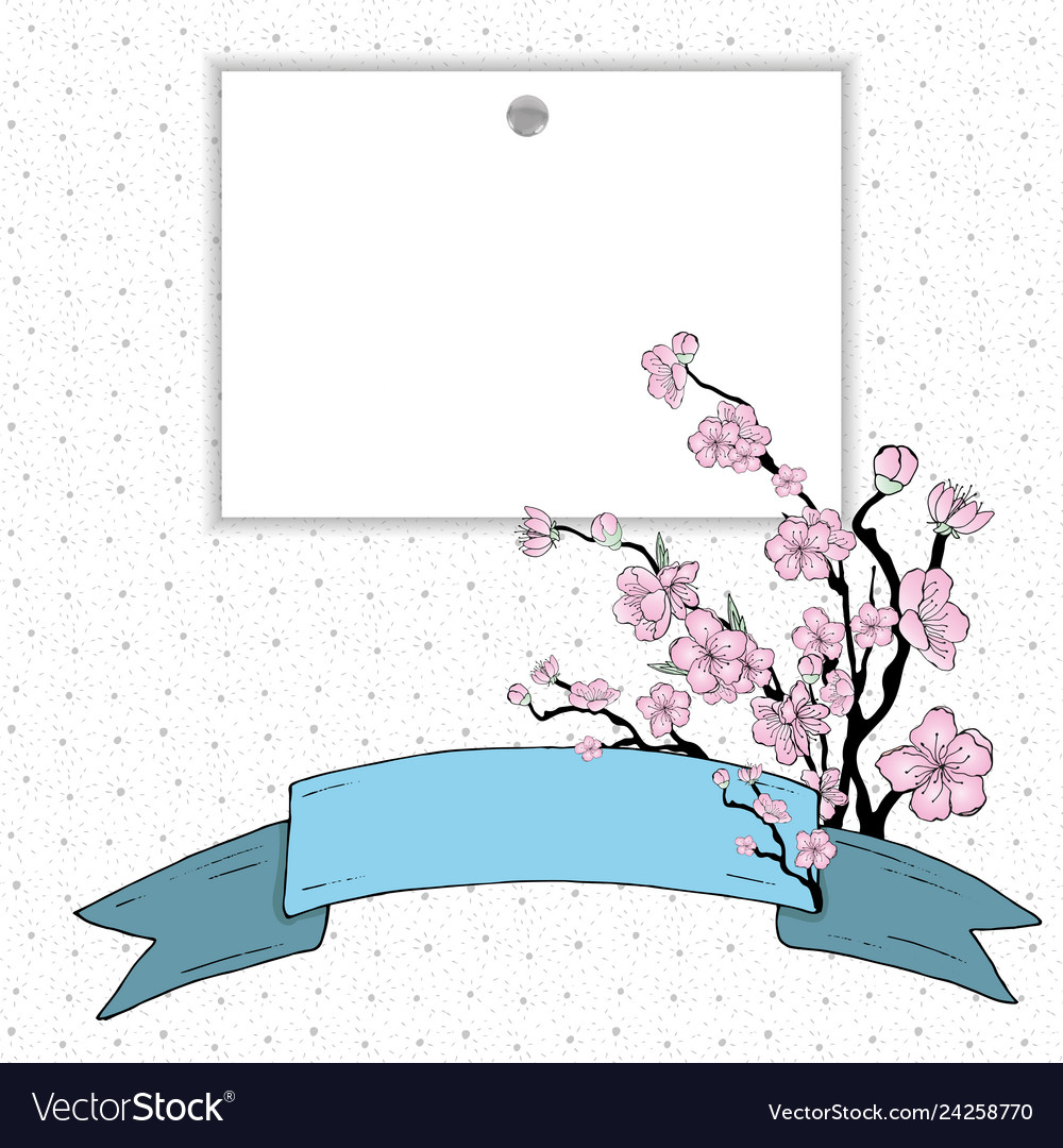 Sakura gradient Royalty Free Vector Image - VectorStock