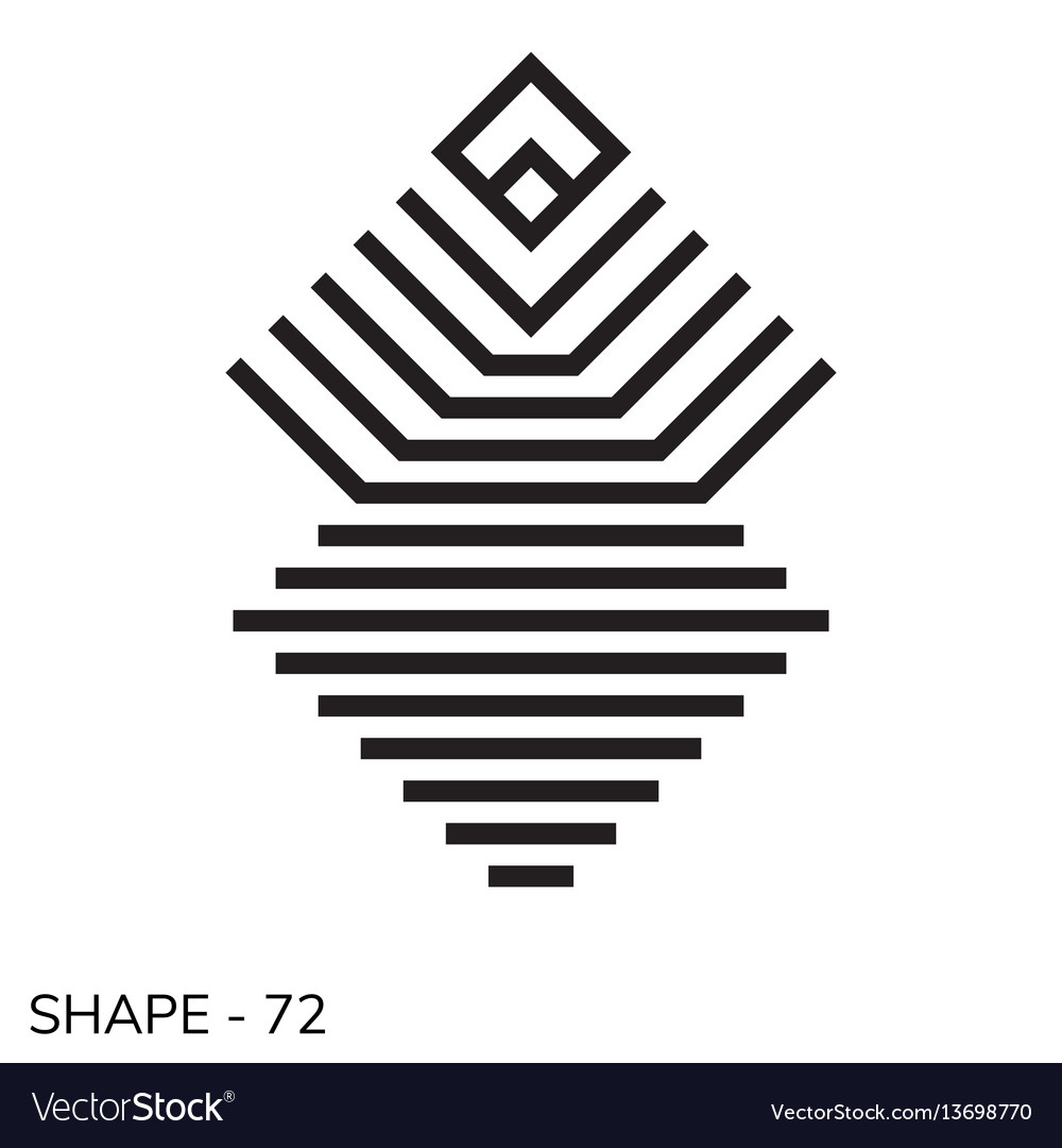 Simple geometric shape Royalty Free Vector Image