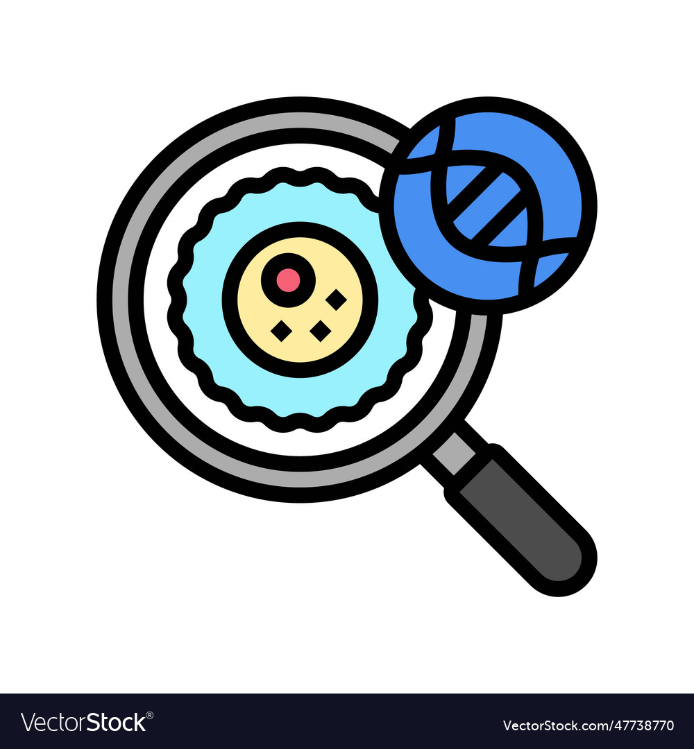 Stem cell research biomedical color icon Vector Image Stem cell research biomedical color icon Vector Image