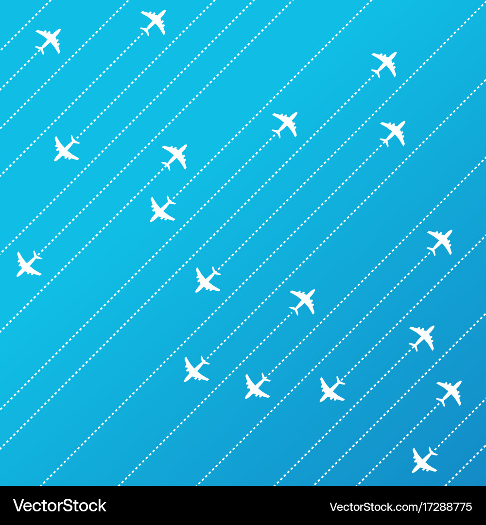 Airplane destinations adventure time concept Vector Image