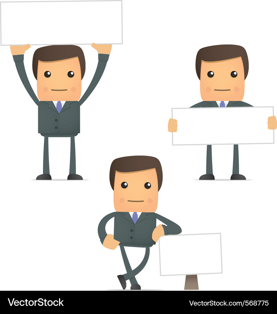 Cartoon businessman Royalty Free Vector Image - VectorStock