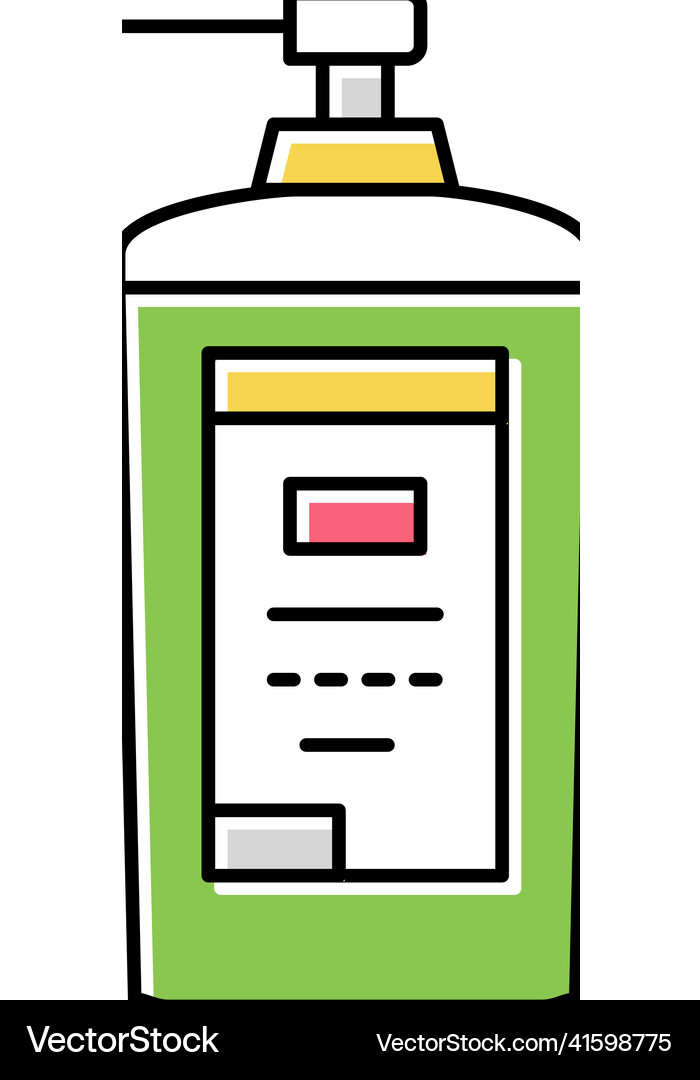 Concentrated detergent with dispenser color icon Vector Image