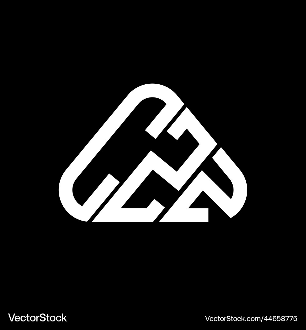 Czz letter logo creative design with graphic czz Vector Image