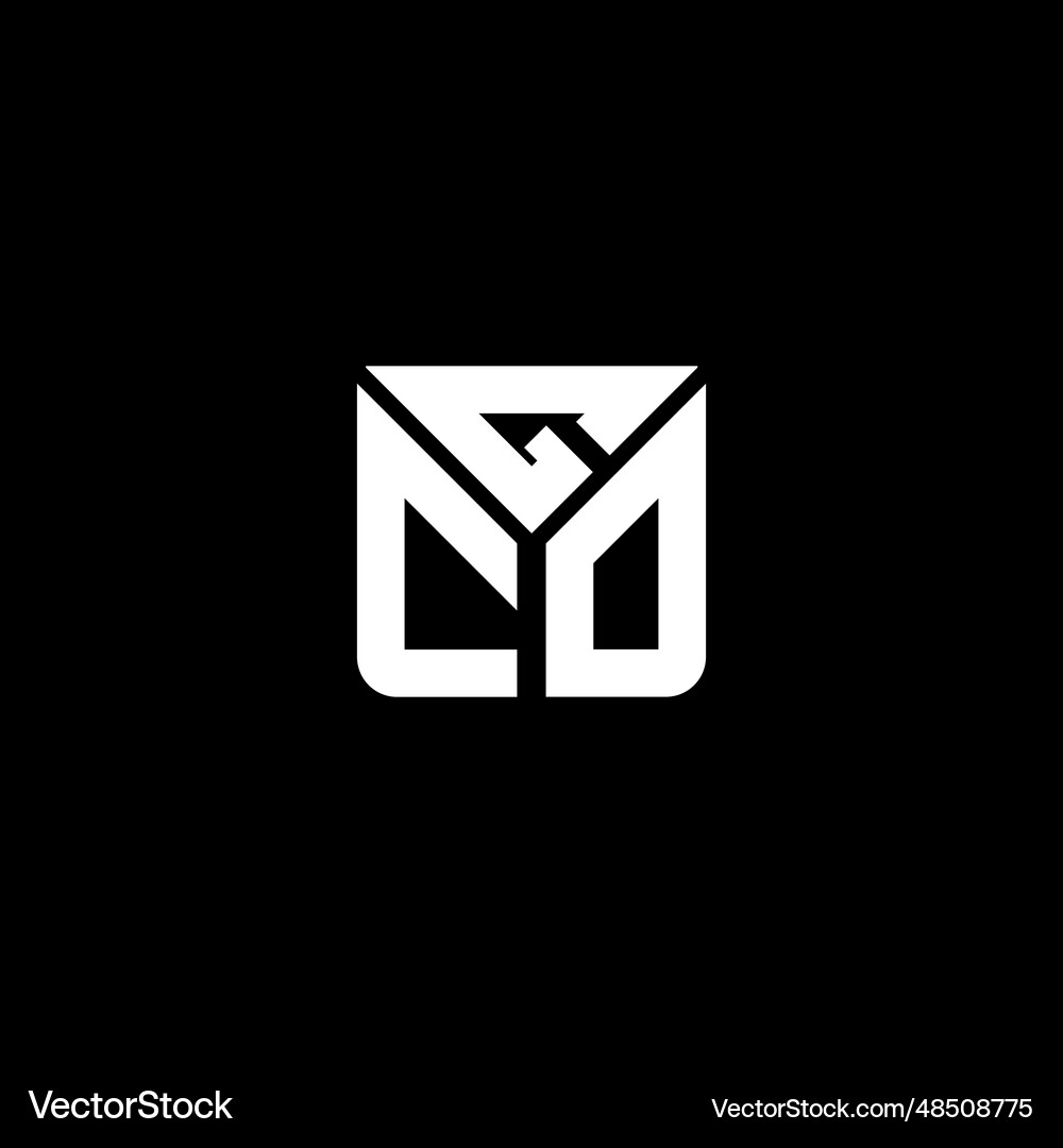 Gco letter logo design simple and modern Vector Image