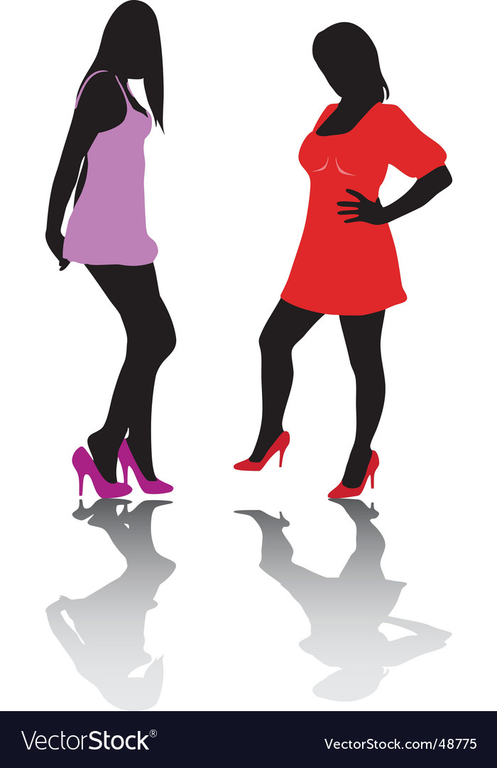 Silhouettes Royalty Free Vector Image - VectorStock