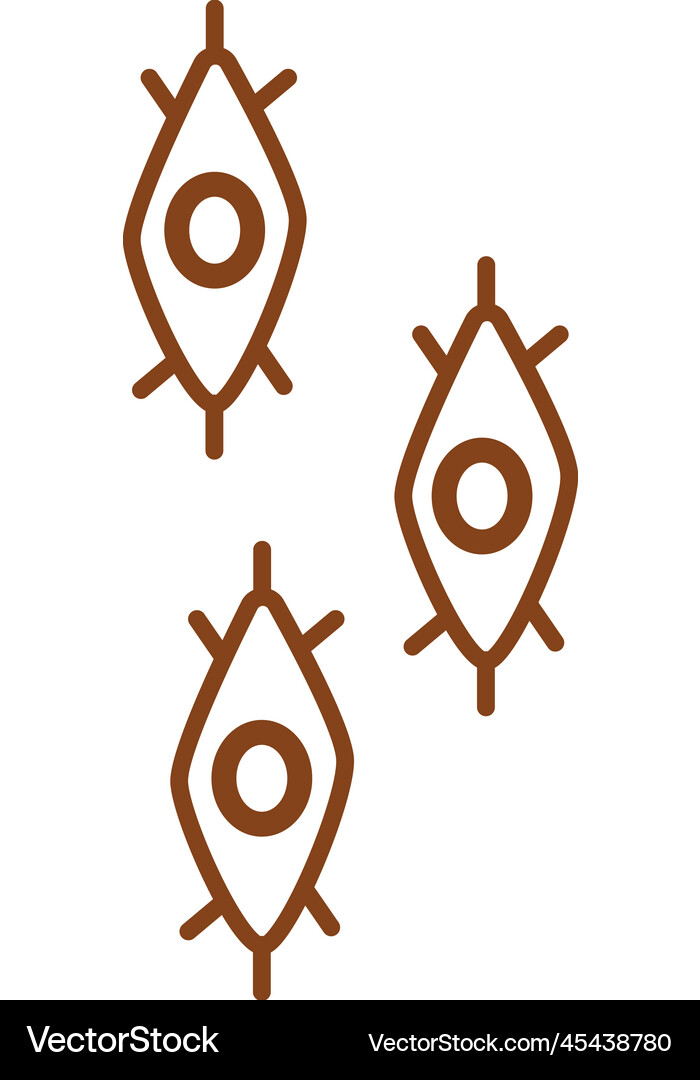 Abstract african ethnic ornament flat icon Vector Image