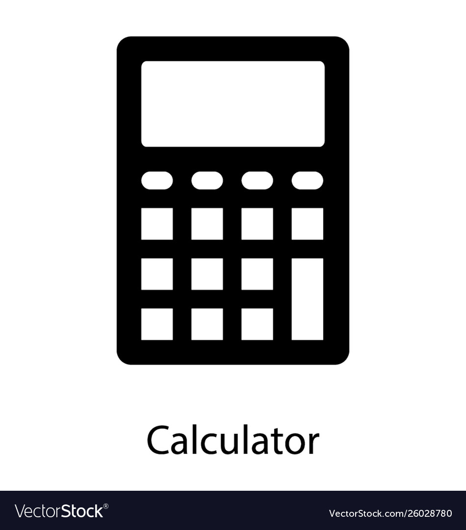 Calculating device Royalty Free Vector Image - VectorStock