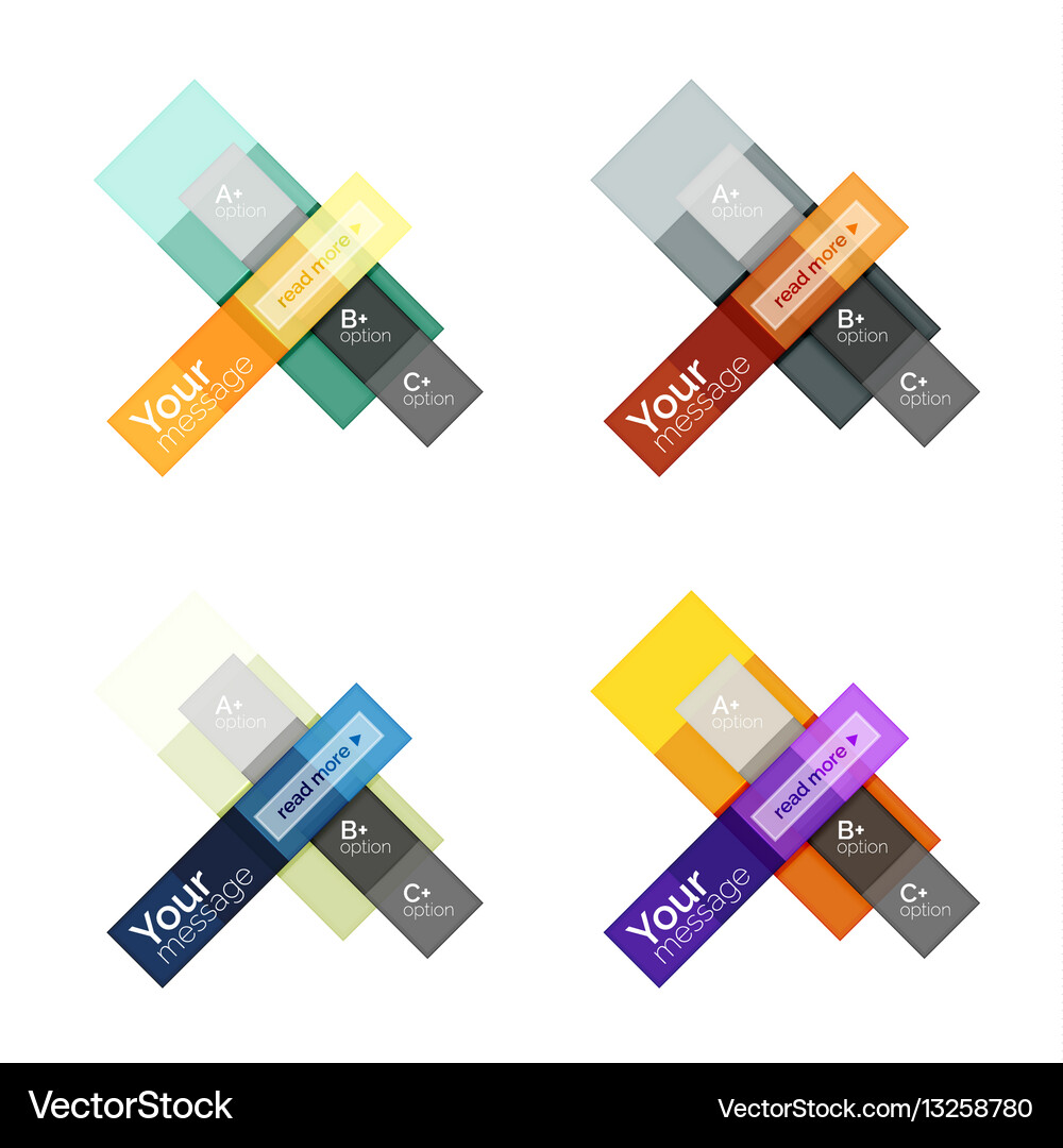 Color stripes infographics templates Royalty Free Vector