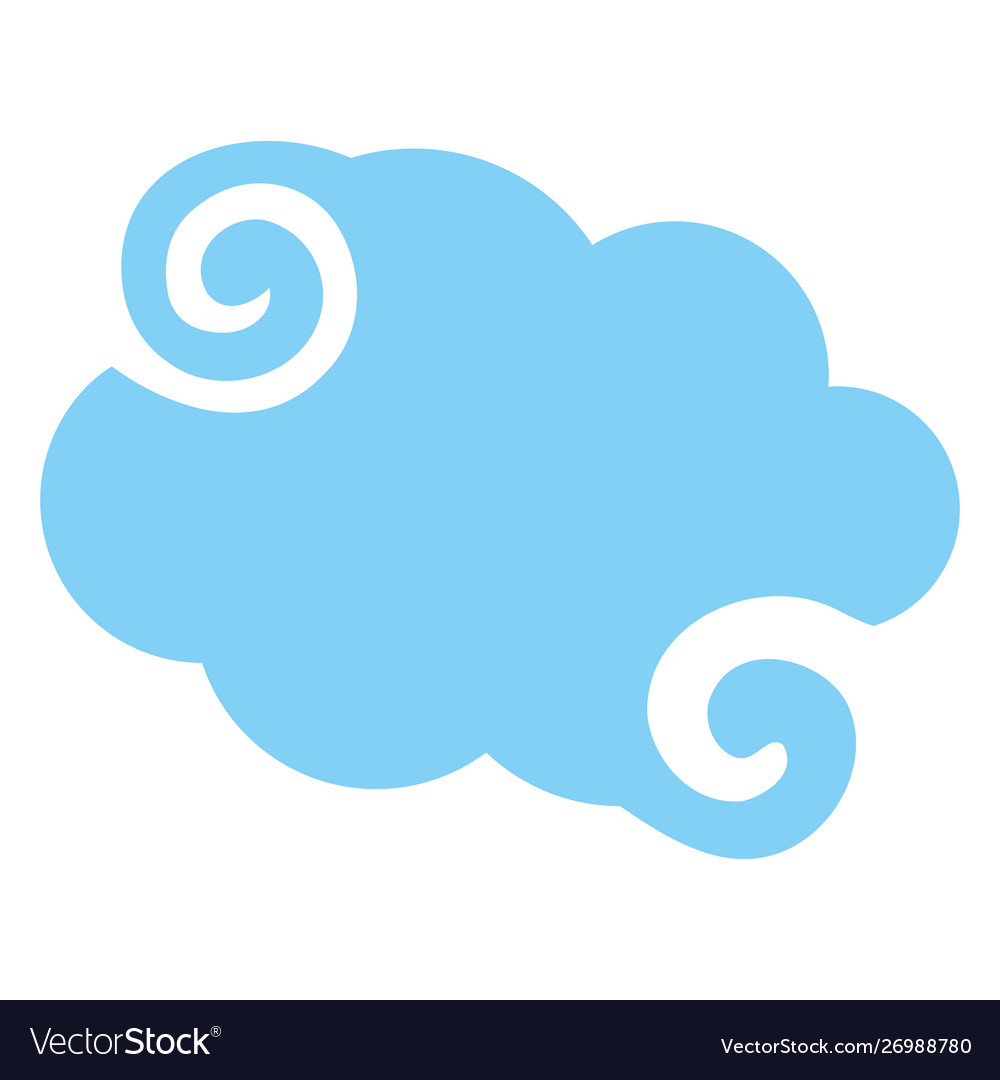 Isolated cloud design Royalty Free Vector Image