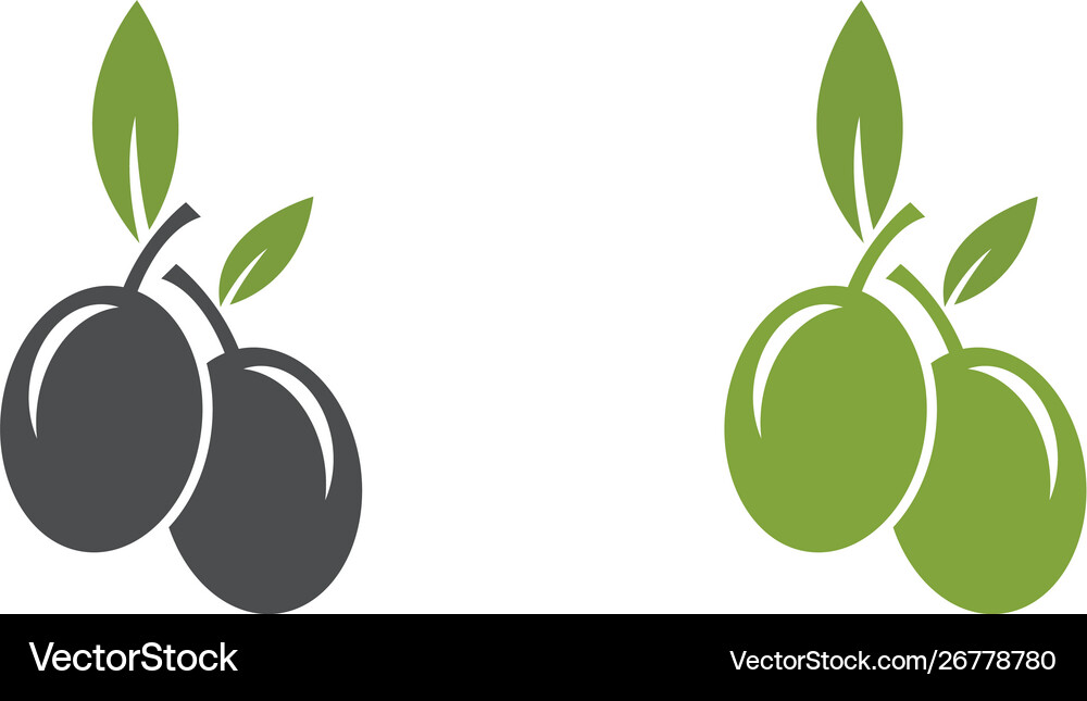 Olive logo template Royalty Free Vector Image - VectorStock