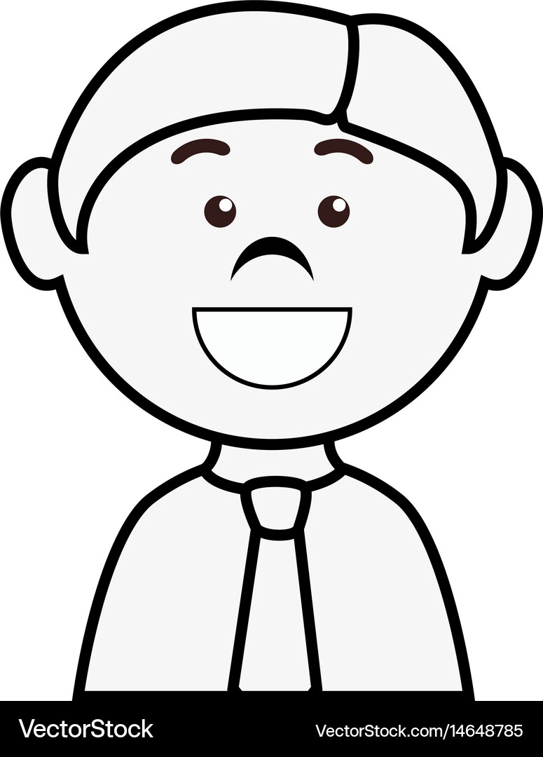 Businessman cartoon profile Royalty Free Vector Image