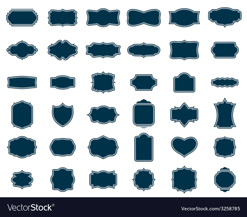 Frames and labels Royalty Free Vector Image - VectorStock