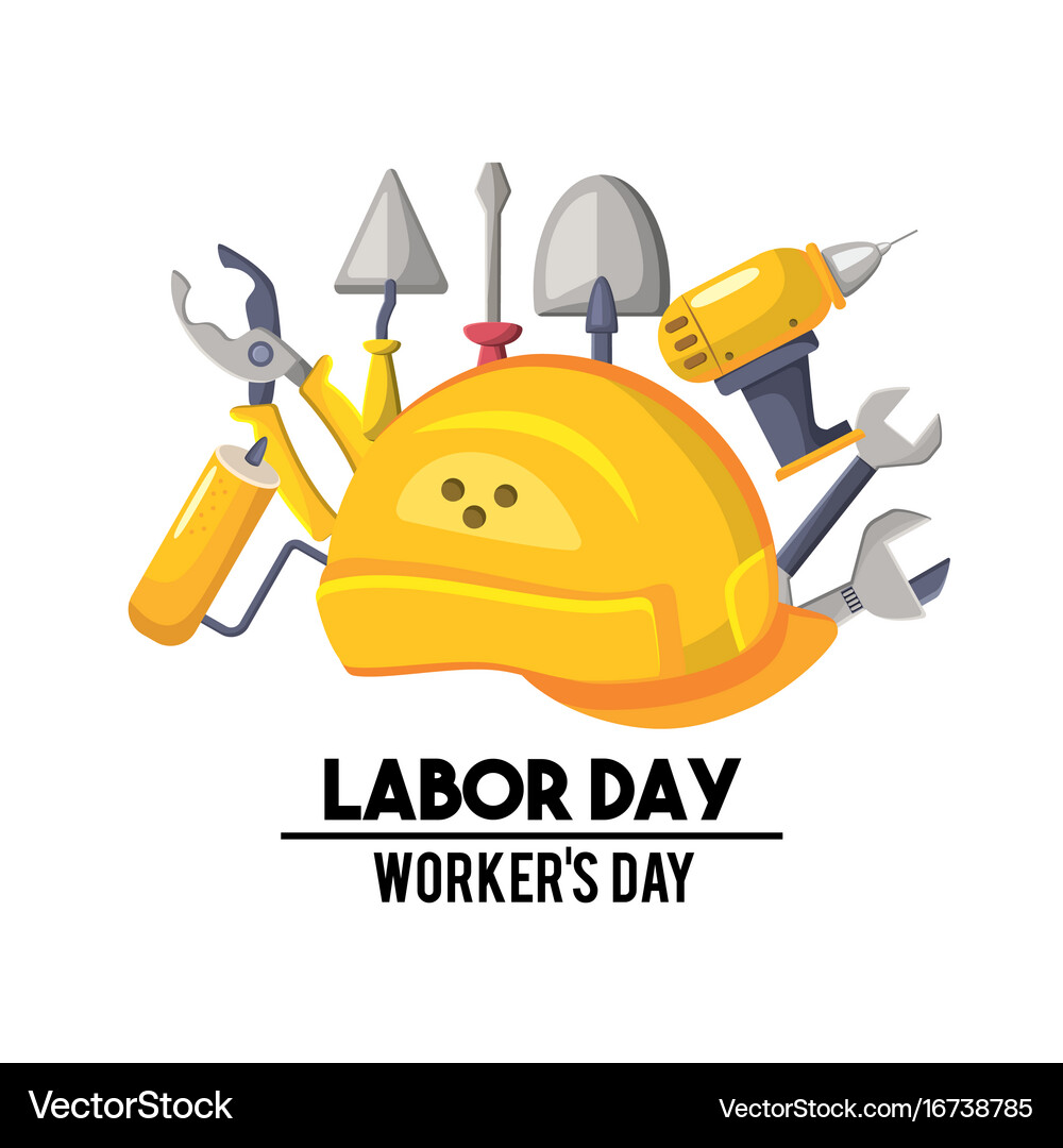 Labor day national celebration symbol Royalty Free Vector