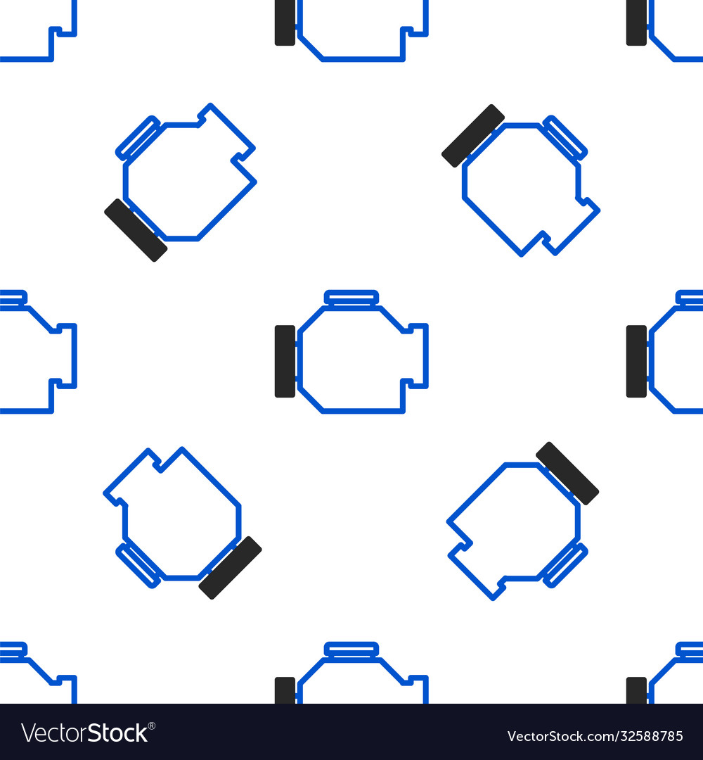 Line check engine icon isolated seamless pattern Vector Image Line check engine icon isolated seamless pattern Vector Image