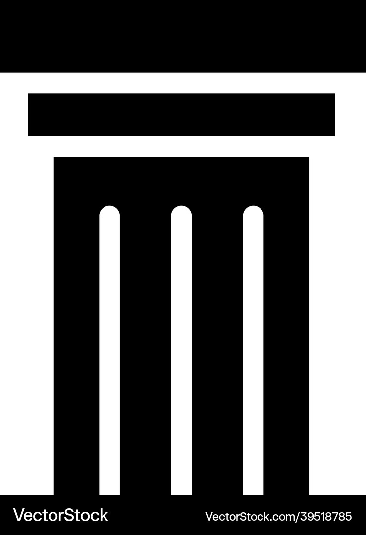 Pillar design Royalty Free Vector Image - VectorStock