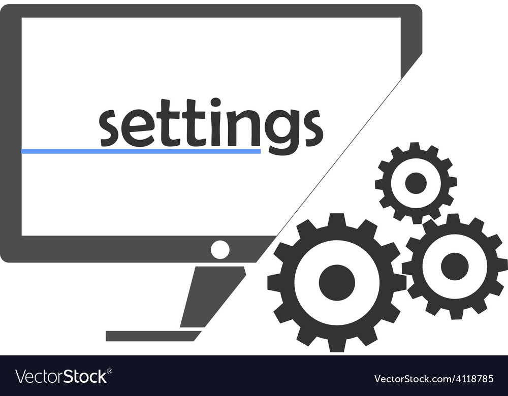 Settings Royalty Free Vector Image - VectorStock