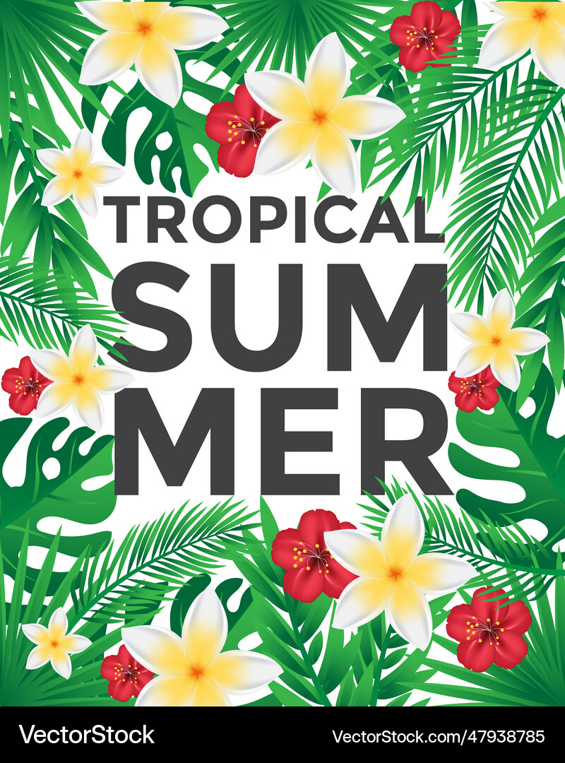 Tropical poster (47938785) – Royalty-Free Vector | VectorStock