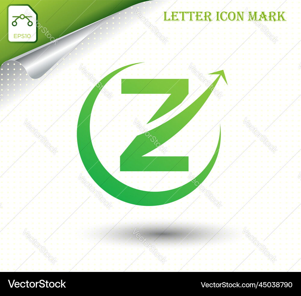Abstract letter z logo design template Royalty Free Vector
