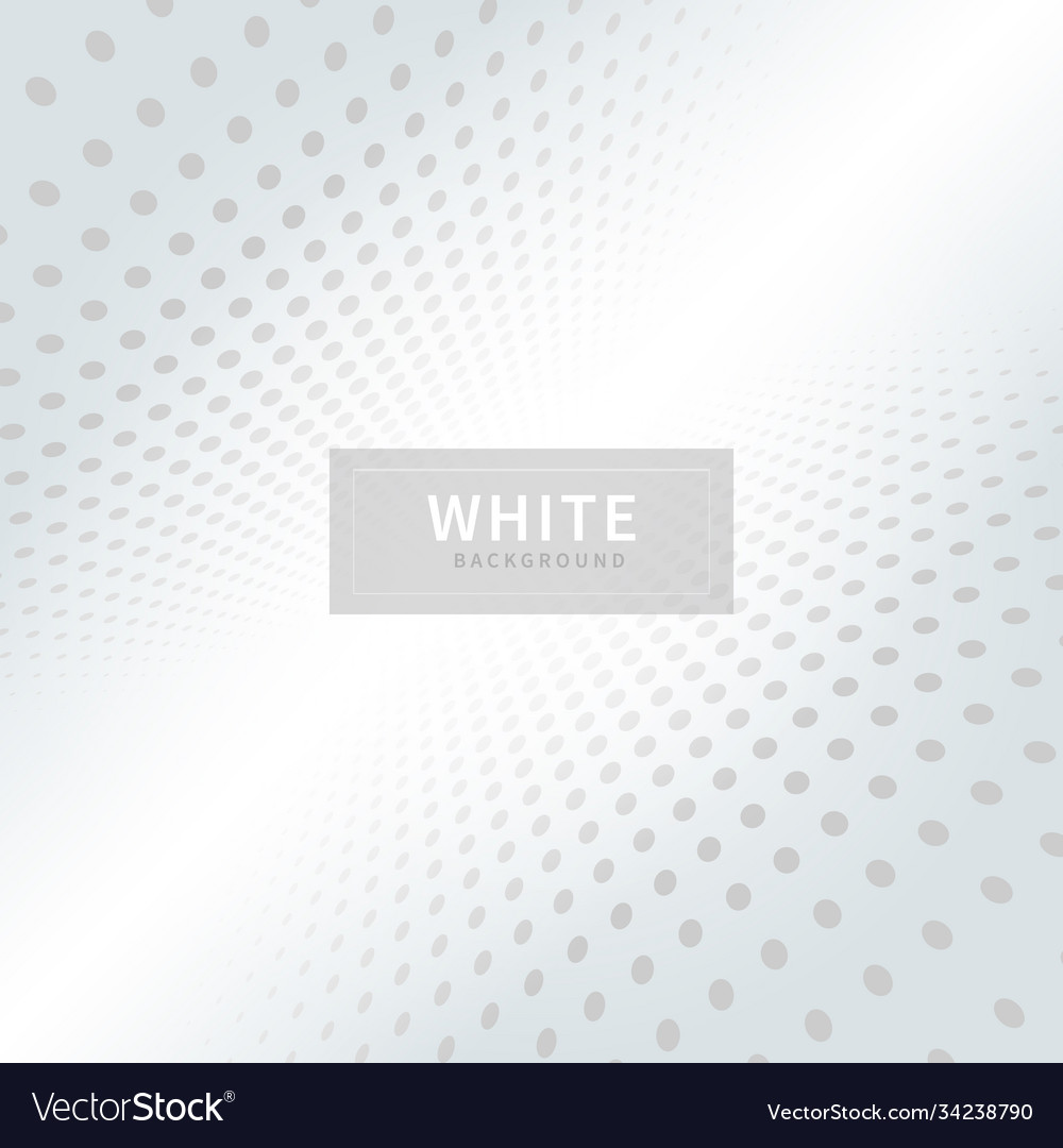 Abstract white dot pattern perspective background Vector Image