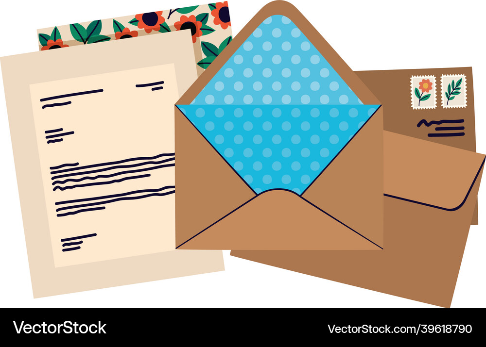 Cute letters design Royalty Free Vector Image - VectorStock