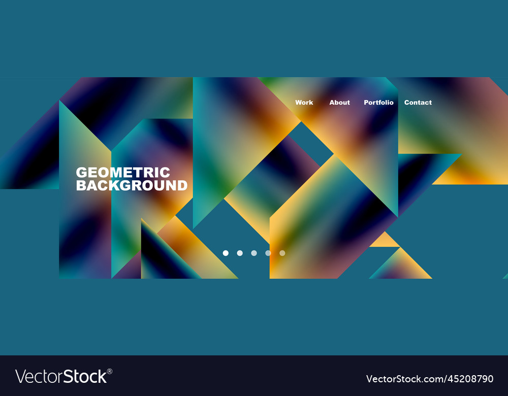 Dynamic lines triangles rectangles geometric Vector Image