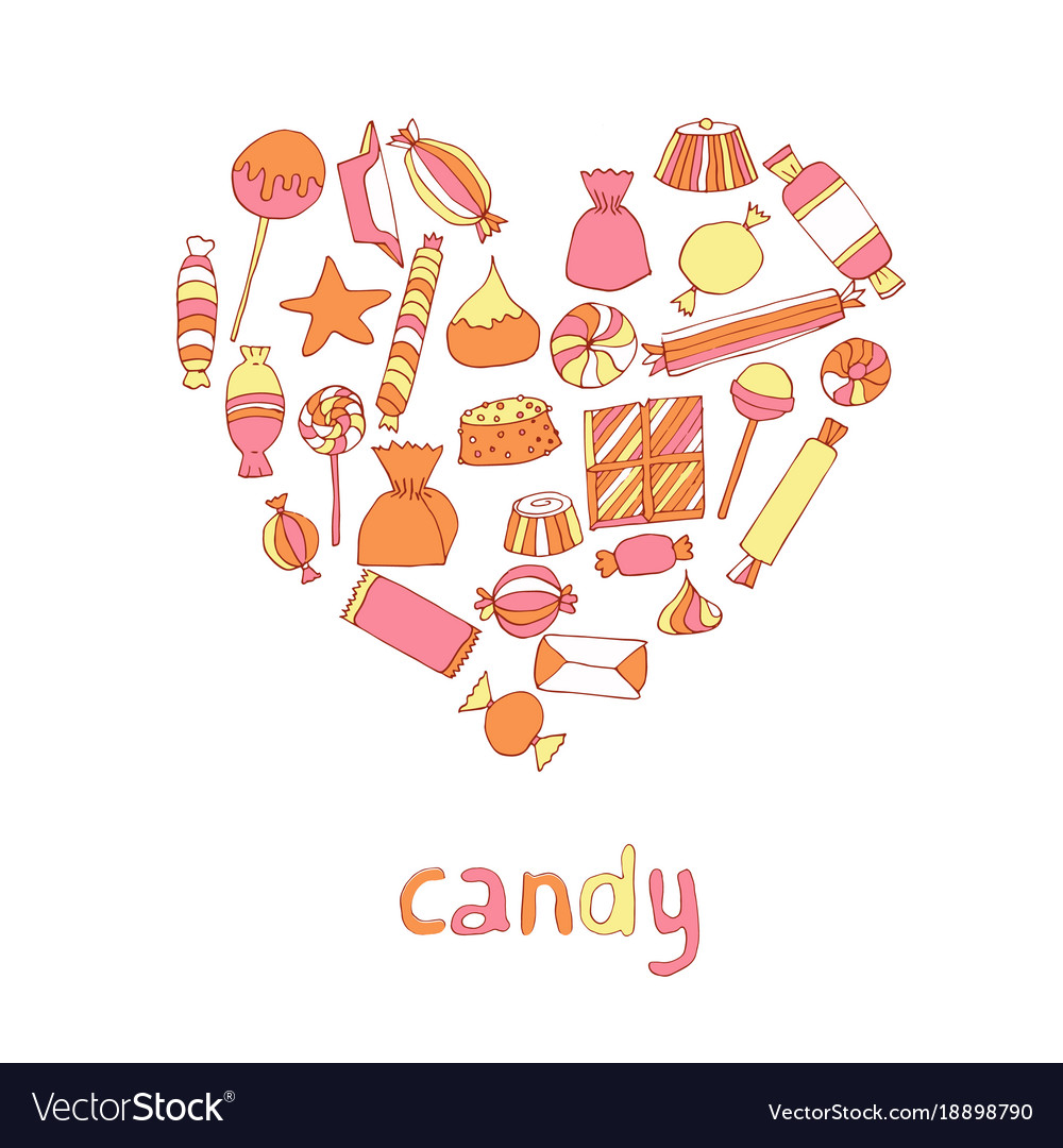 Hand drawn candy set Royalty Free Vector Image Hand drawn candy set Royalty Free Vector Image