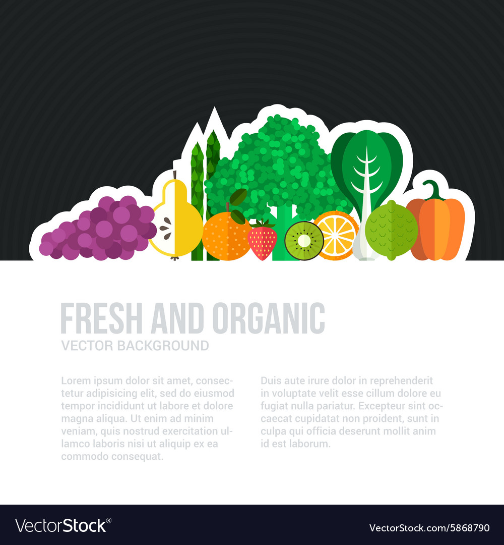 Healthy eating concept Royalty Free Vector Image