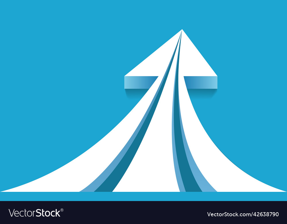 Joining paths arrows Royalty Free Vector Image