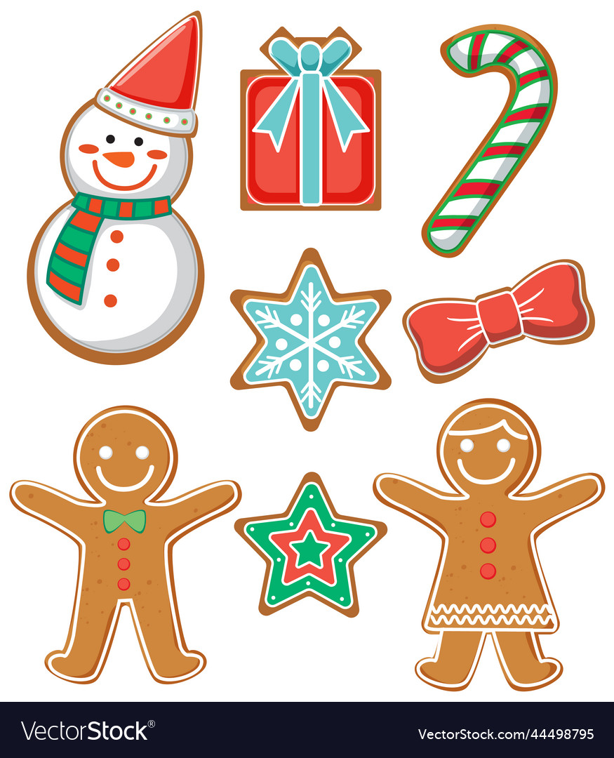 Christmas decoration elements collection Vector Image